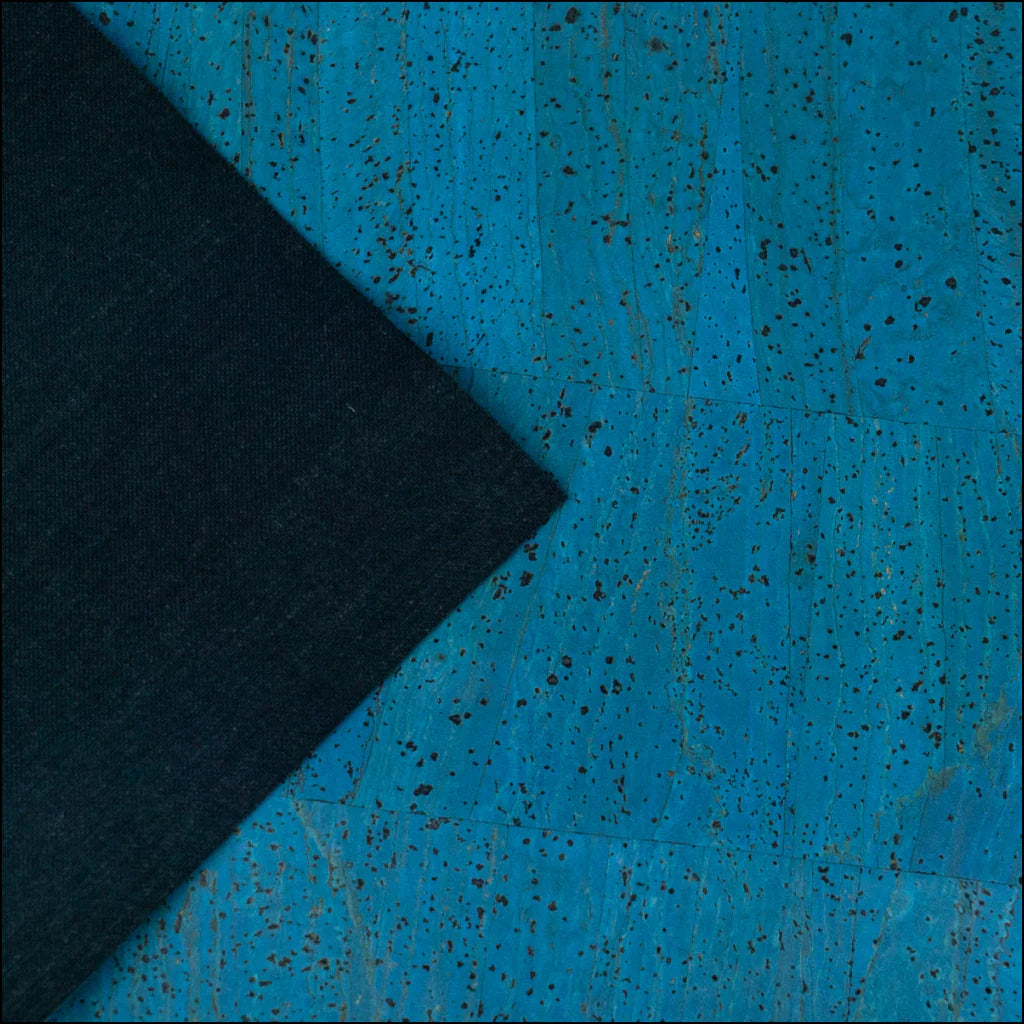 DEEP OCEAN BLUE CORK Fabric - Portugal – INDO LOVE KREATION