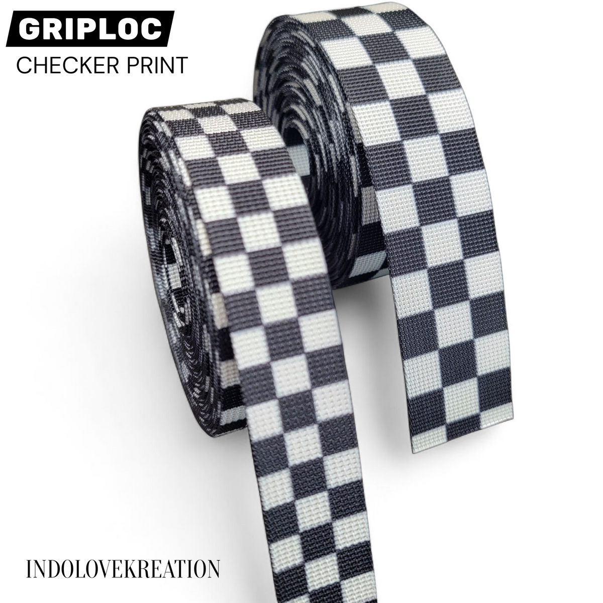 Printed GRIPLOC Nylon Webbing - CHECKER TUX – INDO LOVE KREATION