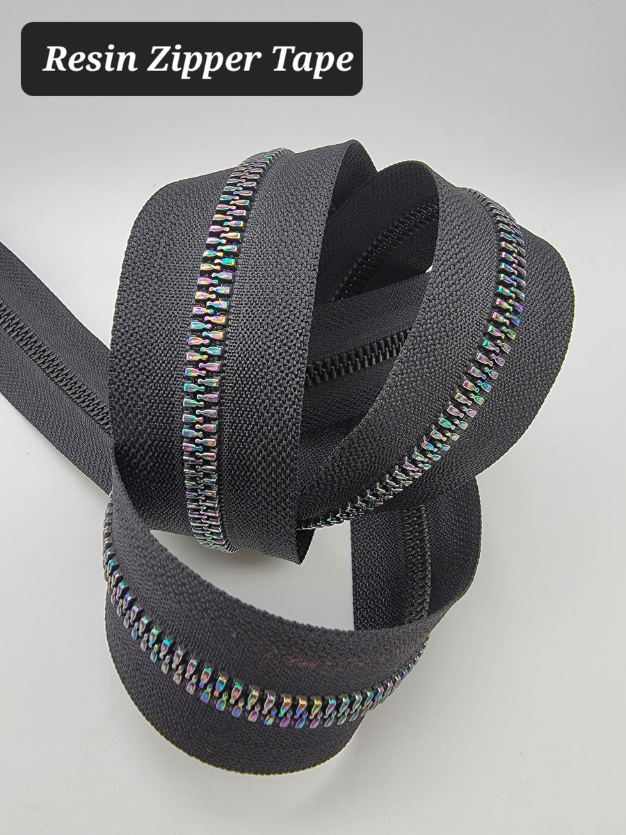Size 5 Resin Zipper Tape - Black – INDO LOVE KREATION